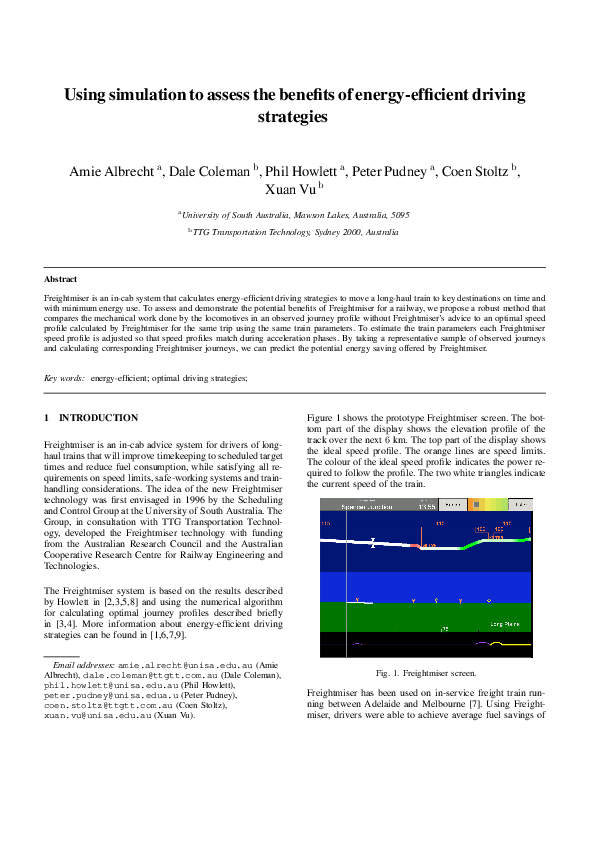 (PDF) Using simulation to assess the benefits of energy-efficient ...