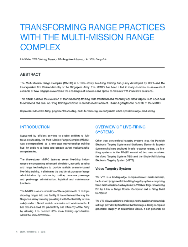 (PDF) Transforming Range Practices with the Multi-Mission Range Complex