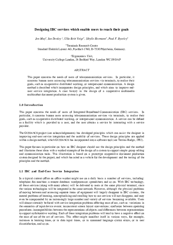 (PDF) Designing IBC services which enable users to reach their goals ...
