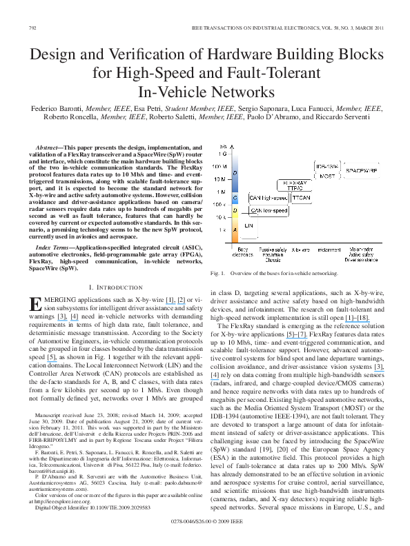 (PDF) Design and Verification of Hardware Building Blocks for High ...