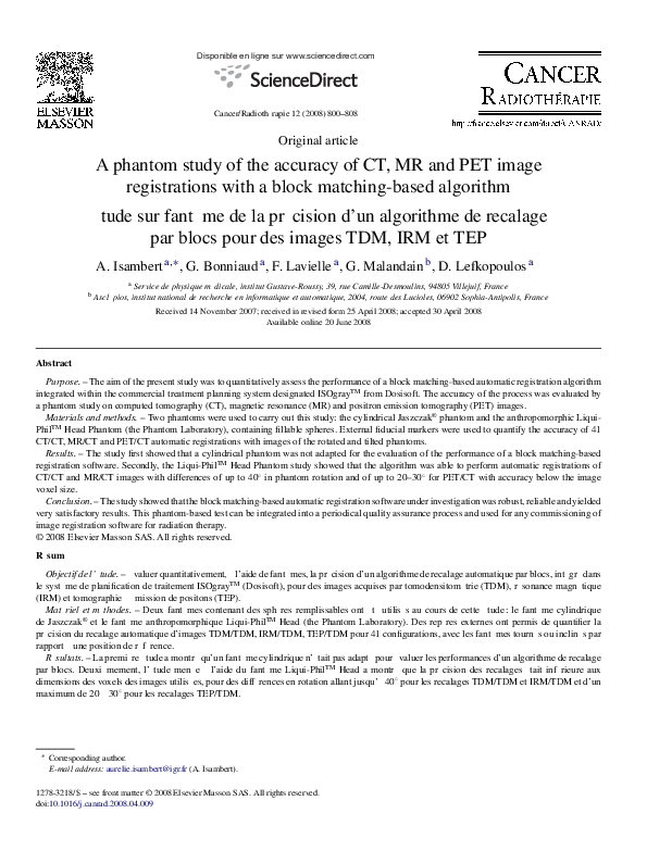 (PDF) A phantom study of the accuracy of CT, MR and PET image ...