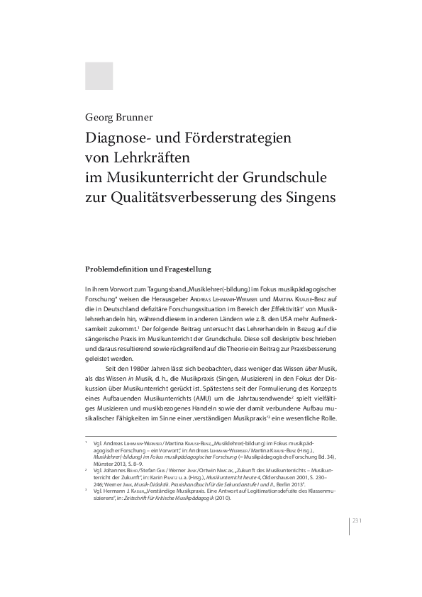 (PDF) Georg Brunner: Diagnose- und Förderstrategien von Lehrkräften in ...