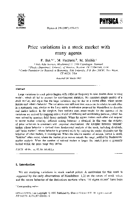 Variation des Stocks