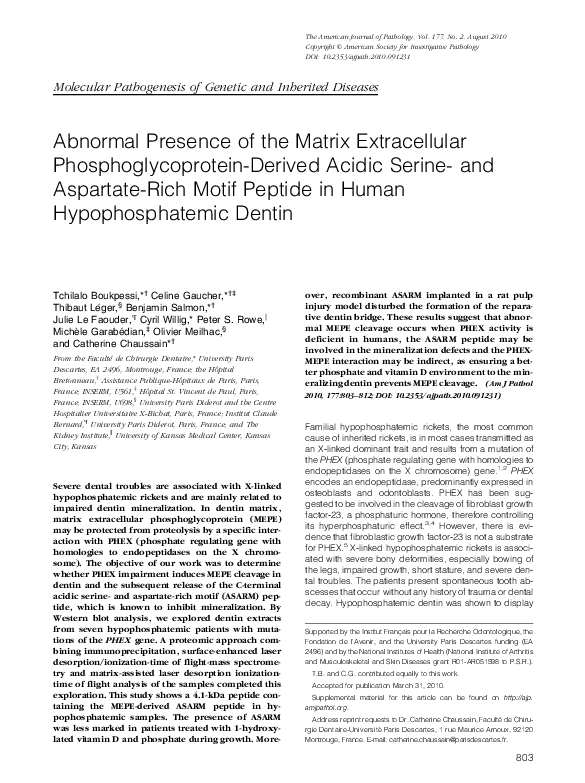 (PDF) Human dentin phosphophoryn nucleotide and amino acid sequence | Helena Ritchie - Academia.edu