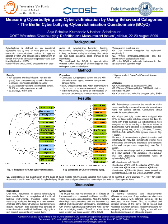 (PDF) Measuring Cyberbullying and Cybervictimisation by Using ...