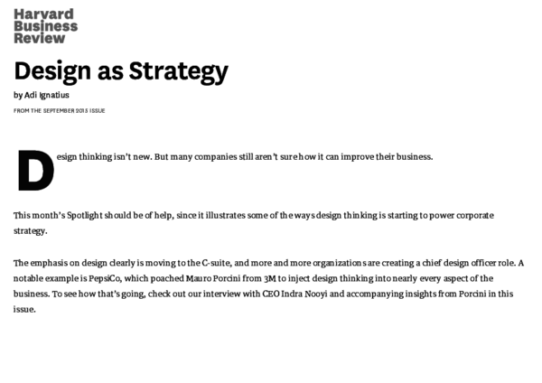 (PDF) Design as Strategy