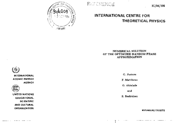 Pdf Numerical Solution Of The Optimized Random Phase Approximation