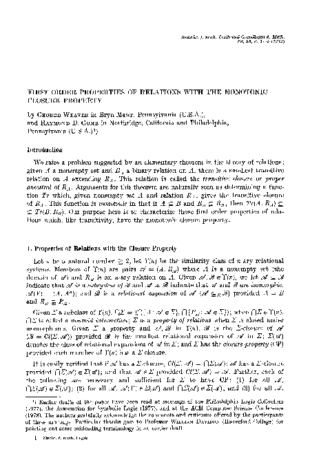 (PDF) First Order Properties of Relations with the Monotonic Closure ...