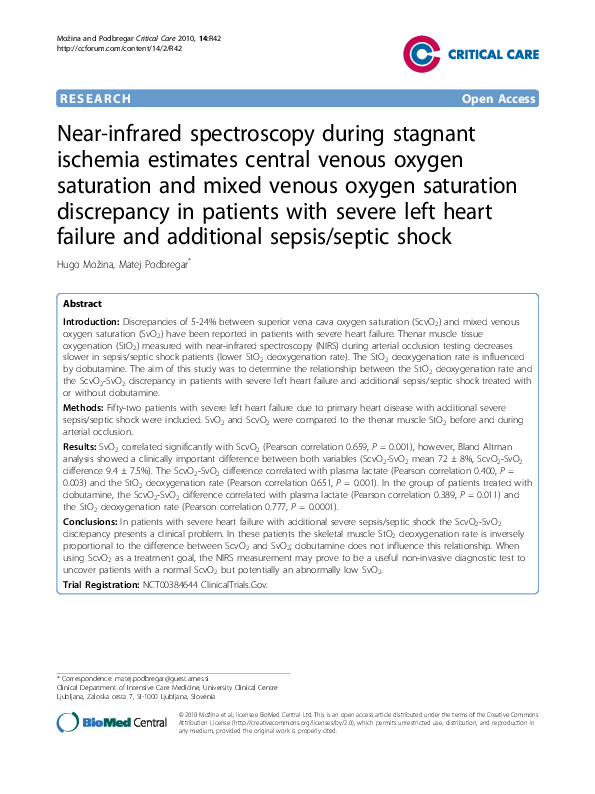 (PDF) Near-infrared spectroscopy during stagnant ischemia estimates ...
