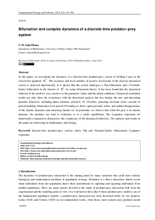 Bifurcation and complex dynamics of a discrete-time predator–prey system