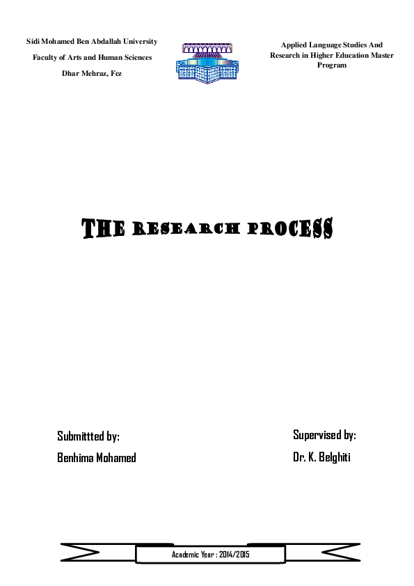(PDF) The research process