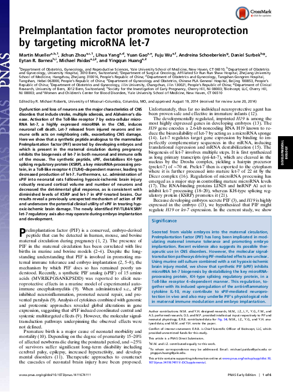 (PDF) PreImplantation factor promotes neuroprotection by targeting ...