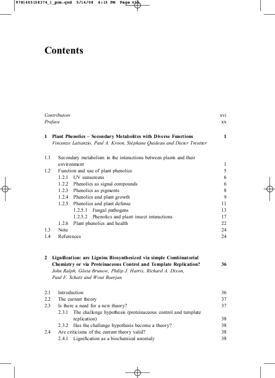 (PDF) Lignification: are Lignins Biosynthesized via simple Combinatorial Chemistry or via ...