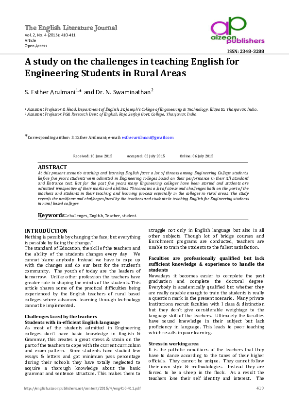 (PDF) The English Literature Journal