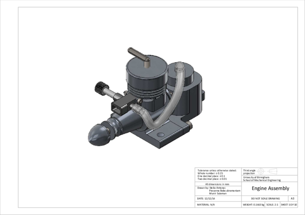 (PDF) Two strokes aircraft engine drawings