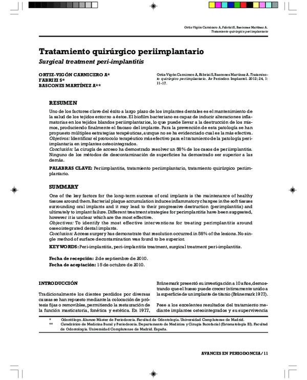 (PDF) Regeneración de los defectos periodontales intraóseos ...