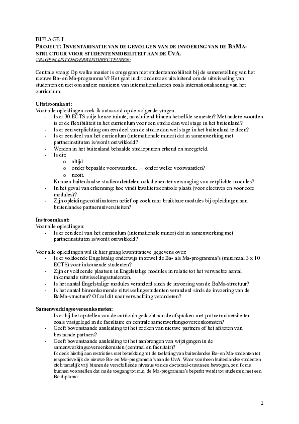 (DOC) De Internationale Universiteit. Een verkenning van de verwachte ...