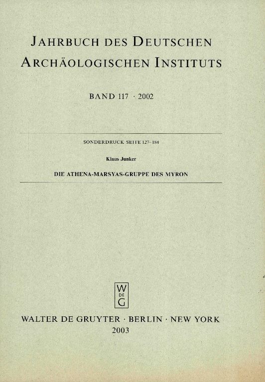 (PDF) Die Athena-Marsyas-Gruppe des Myron auf der Akropolis von Athen ...
