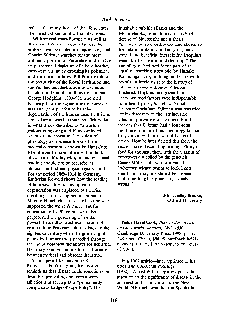 (PDF) Noble D. Cook, Born to Die: Disease and New World Conquest, 1492 ...