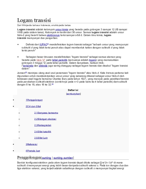 (DOC) Logam transisi