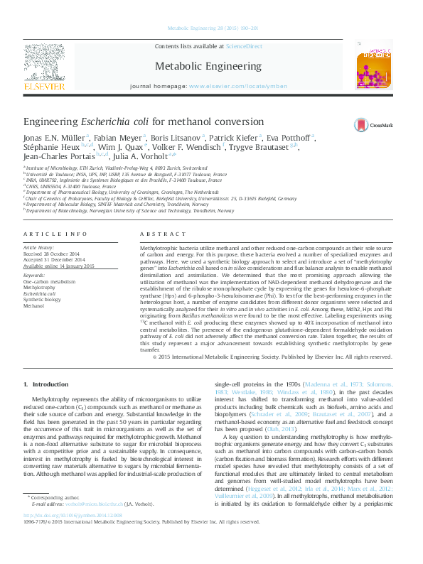 (PDF) Metabolic engineering for the microbial production of carotenoids and related products ...