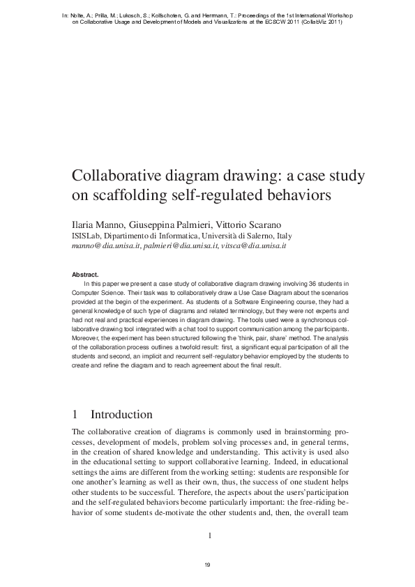(PDF) Collaborative diagram drawing: a case study on scaffolding self ...
