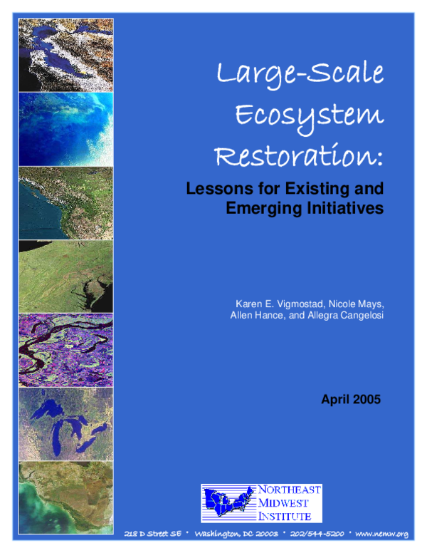 (PDF) Large-Scale Ecosystem Restoration: Lessons for Existing and ...