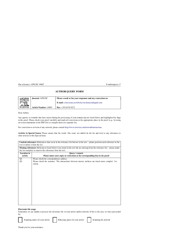 (PDF) Mapping charge-mosaic surfaces in electrolyte solutions using ...
