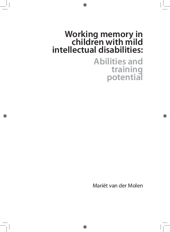 (PDF) Memory profiles in children with mild intellectual disabilities ...