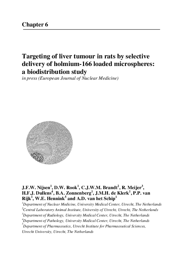 (PDF) Targeting of liver tumour in rats by selective delivery of ...