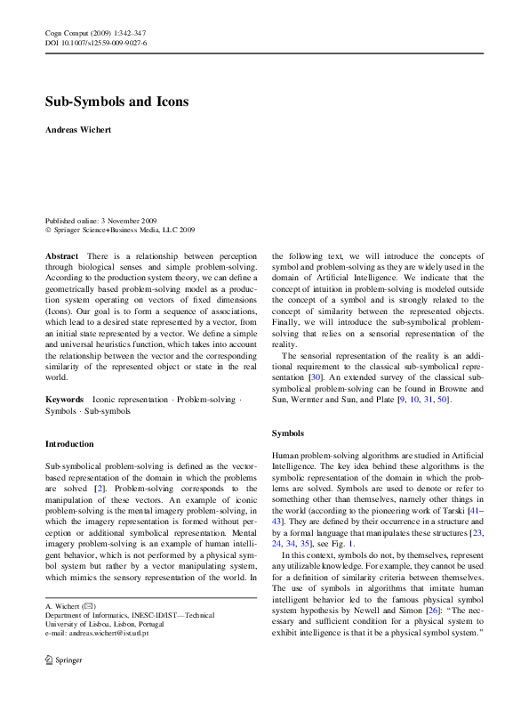 (PDF) Sub-Symbols and Icons