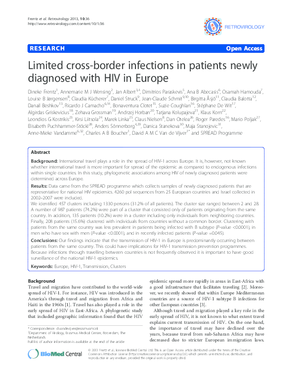 (PDF) Limited cross-border infections in patients newly diagnosed with ...