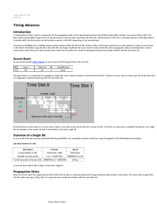 (PDF) Timing ADvance