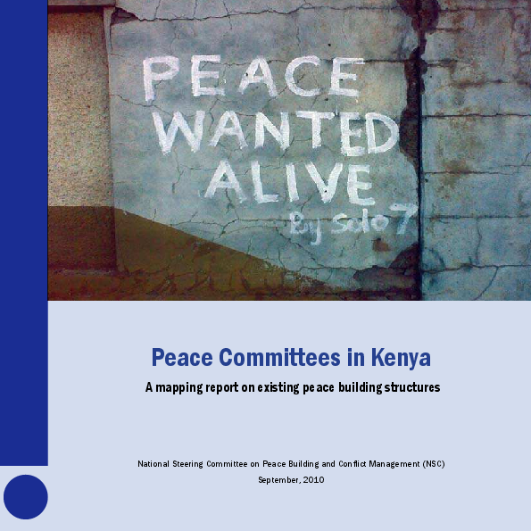 (PDF) Peace Committees in Kenya: A mapping report on existing peace ...