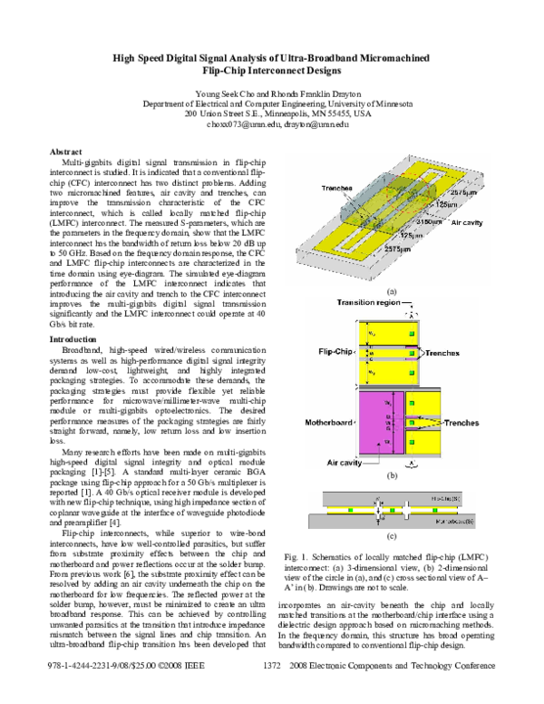 (PDF) High speed digital signal analysis of ultra-broadband ...