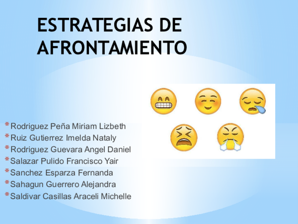 (PPT) ESTRATEGIAS DE AFRONTAMIENTO