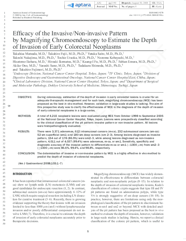 (PDF) Efficacy of the invasive/non-invasive pattern by magnifying ...