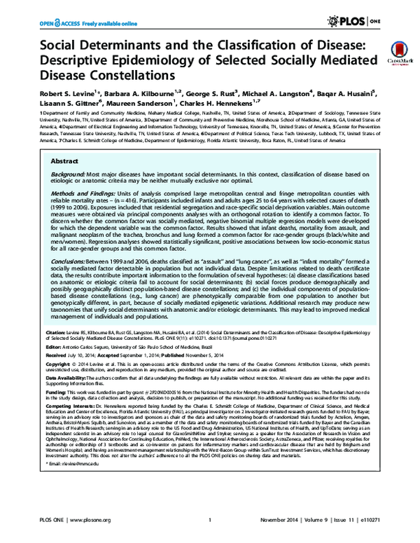 (PDF) A definition of "social environment | Elizabeth Pathak - Academia.edu