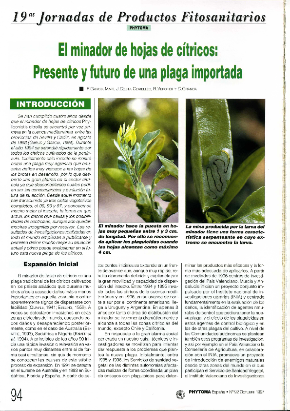(PDF) El minador de hojas de cítricos: Presente y futuro de una plaga ...