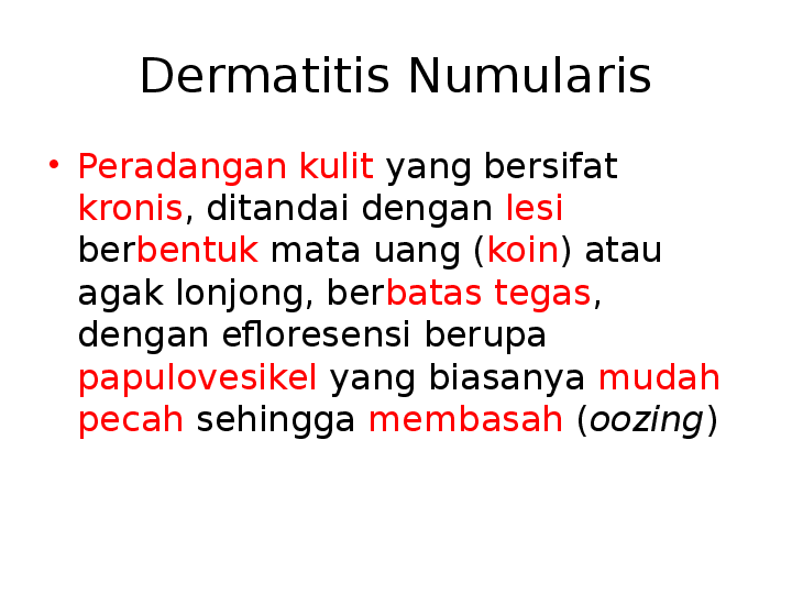 (PPT) Dermatitis Numularis