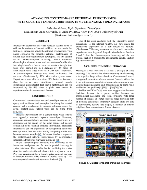 (PDF) Advancing Content-Based Retrieval Effectiveness with Cluster-Temporal Browsing in ...