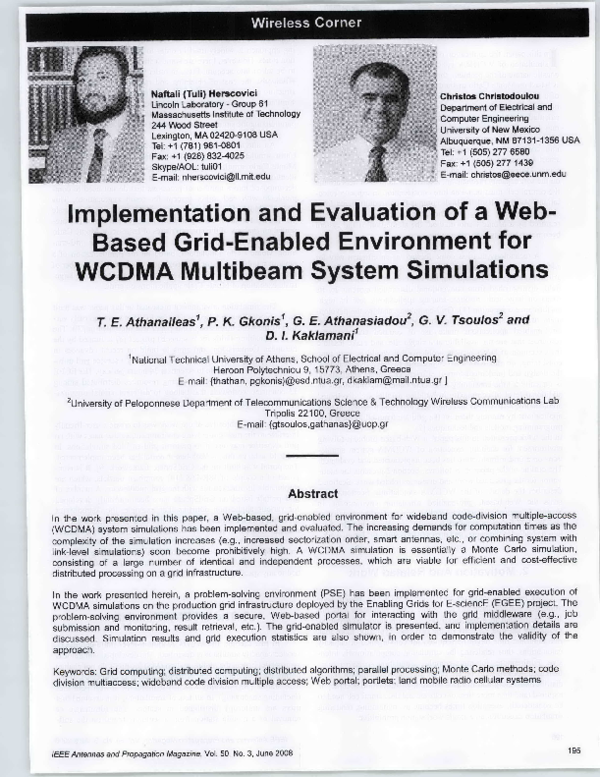 Pdf Implementation And Evaluation Of A Web Based Grid Enabled