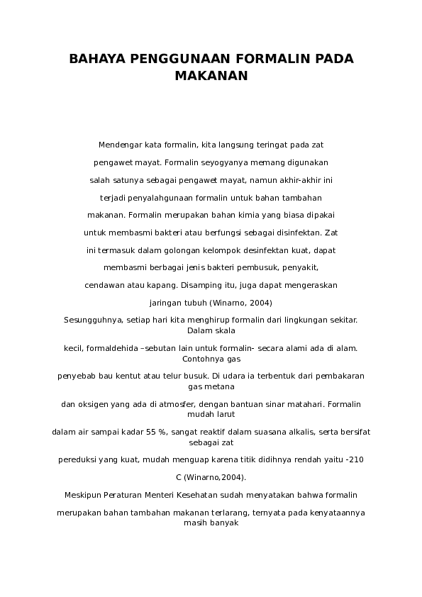 (DOC) BAHAYA PENGGUNAAN FORMALIN PADA MAKANAN | sumantri caca ...