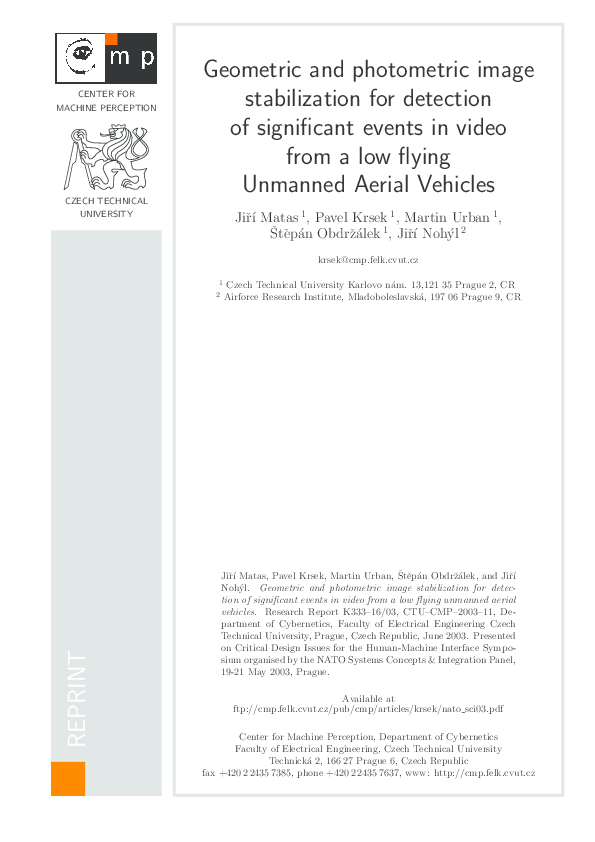 Pdf A Framework For Multiple Moving Objects Detection In Aerial