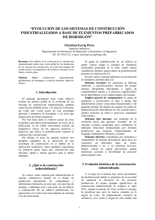 (PDF) Evoluci n de los sistemas de construcci n industrializados a base ...
