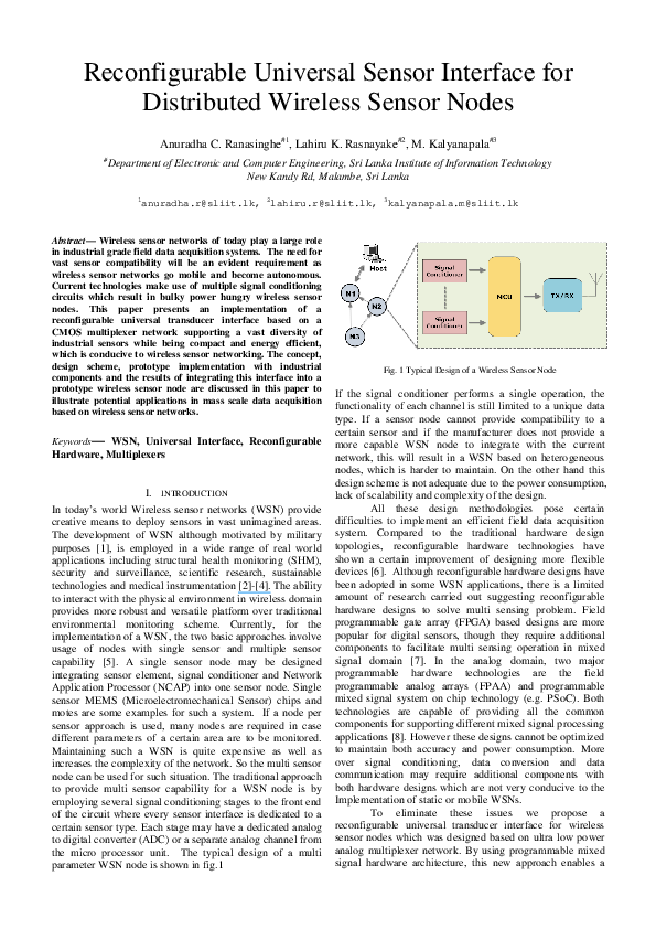 Pdf Reconfigurable Universal Sensor Interface For Distributed
