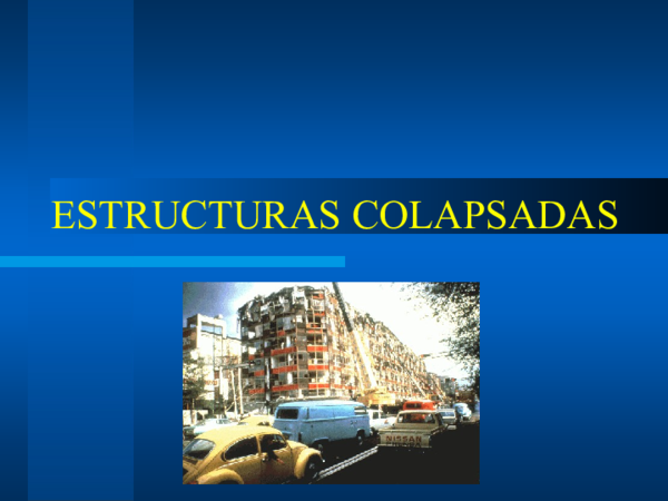 (PPT) Busqueda y Rescate ESTRUCTURAS COLAPSADAS