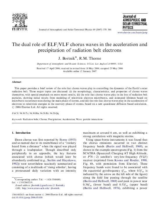 (PDF) Influence of wave normal angle on gyroresonance between chorus waves and outer radiation ...