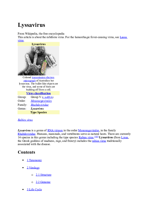 (DOC) Lyssavirus