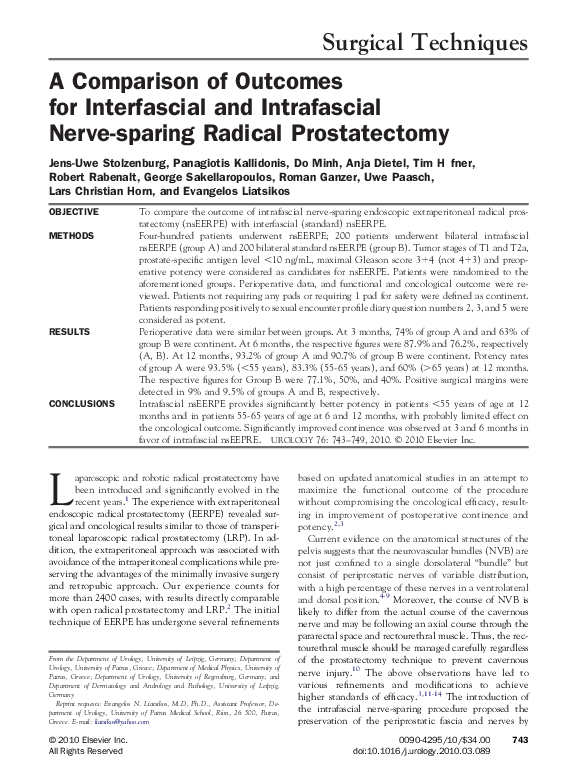 (PDF) A Comparison of Outcomes for Interfascial and Intrafascial Nerve ...